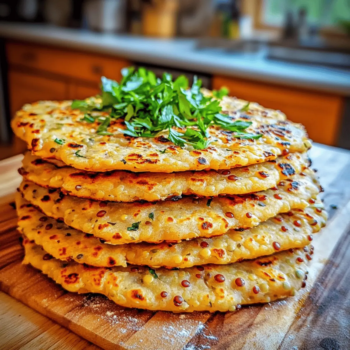 Irresistibly Easy High-Protein Red Lentil Flatbread Recipe - Simple Recipes